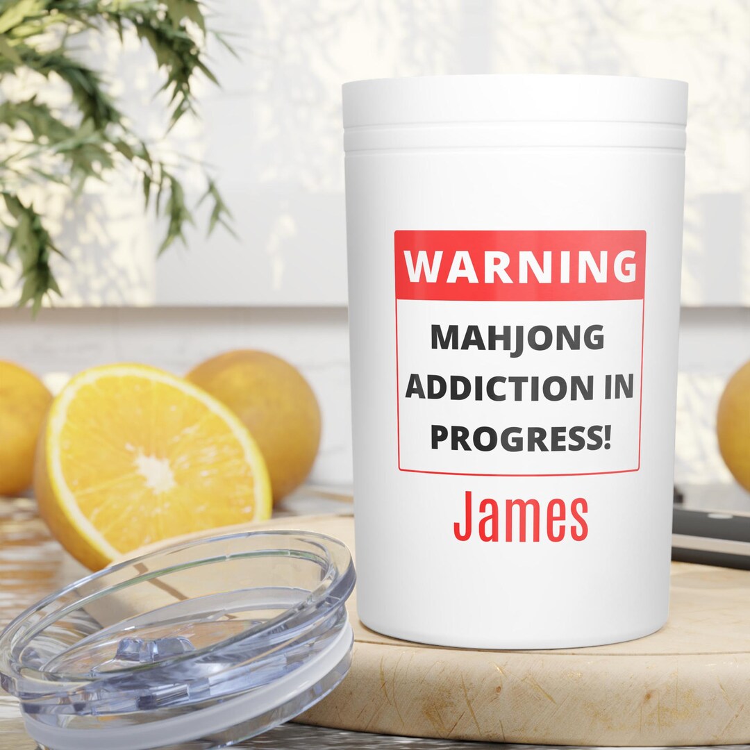 Personalized Funny Mahjong Vacuum Insulated Tumbler 11oz, Mahjong ...
