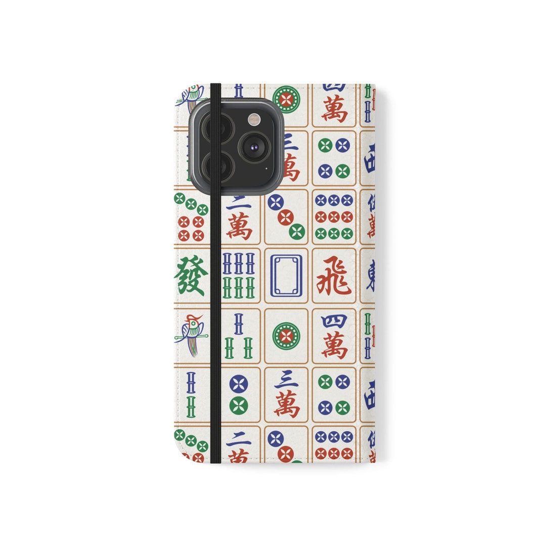 Mahjong Tiles Flip Phone Case, Mahjong Pattern Cover, Mahjongg Phone ...