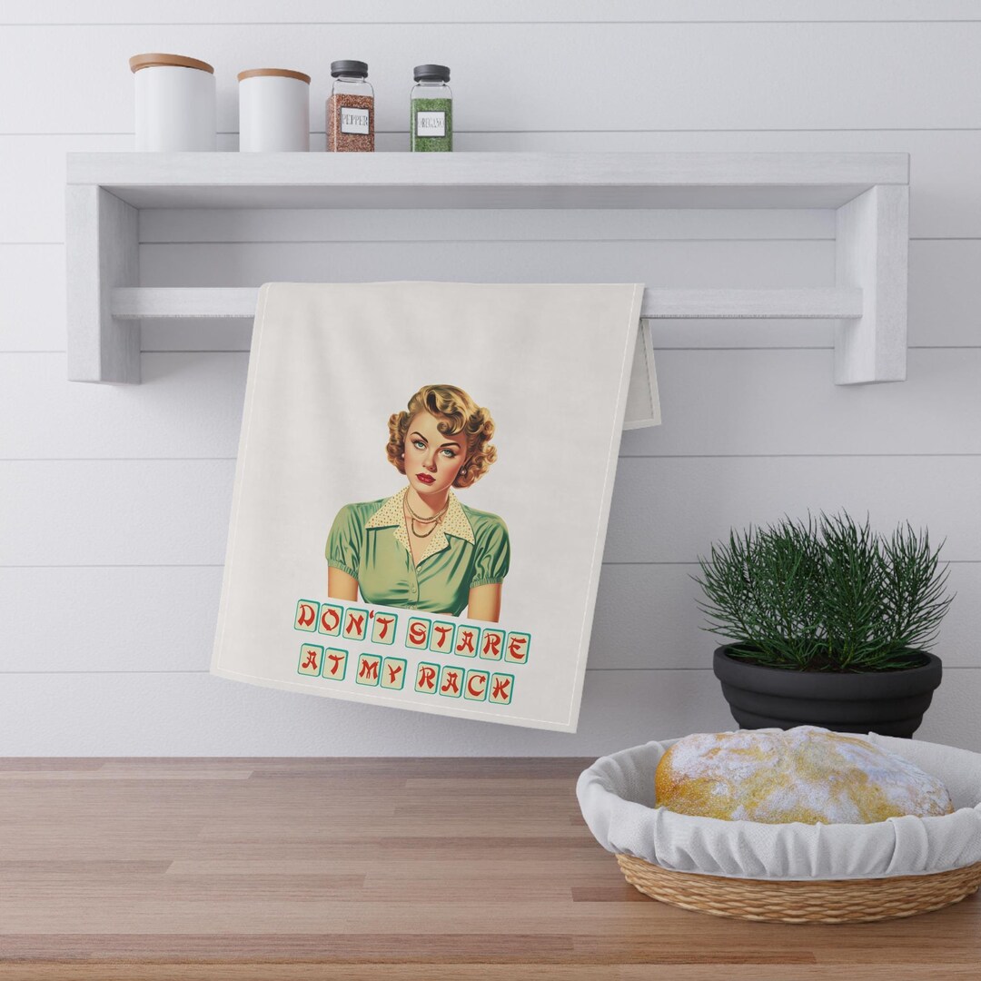 Funny Mahjong don't Stare at My Rack Tea Towel, Player Birthday Gift ...