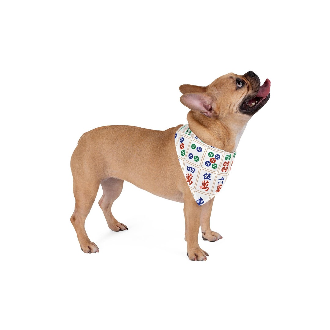 Mahjong Pet Bandana Mahjong Dog Tiles Bandana Birthday Gift Mahjong ...