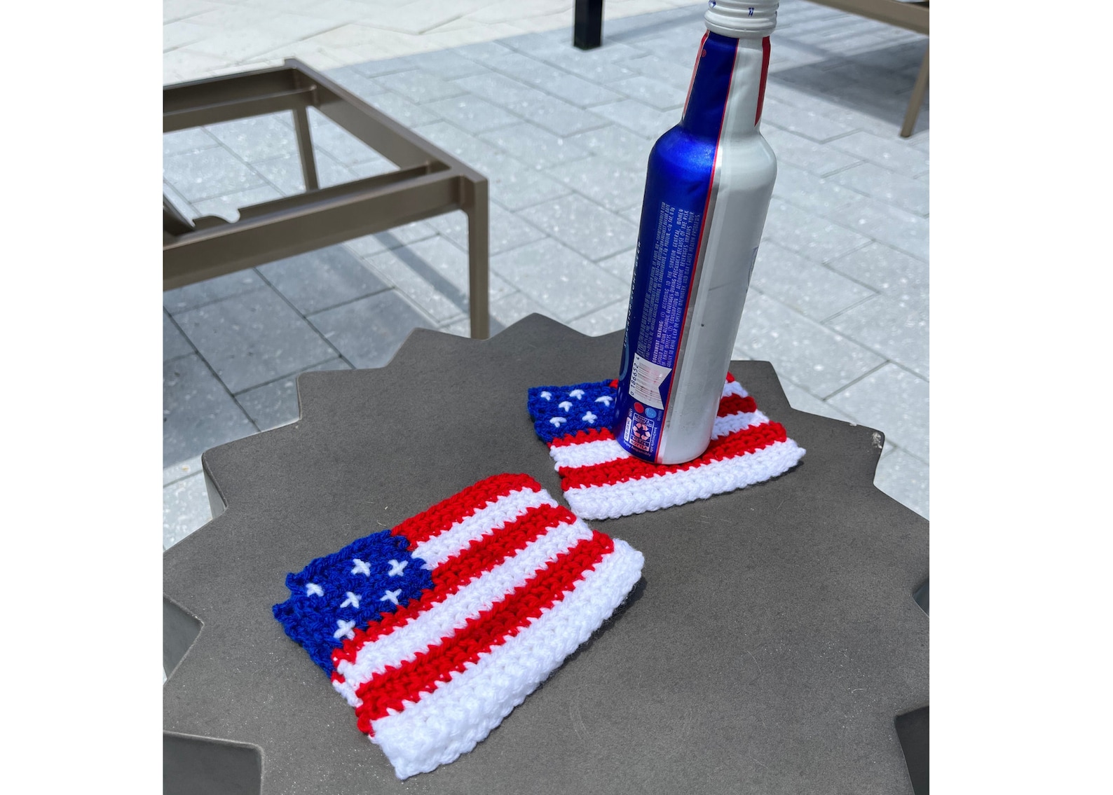 Crochet Pattern - 4th of July Coasters- Independence Day- American Flag ...