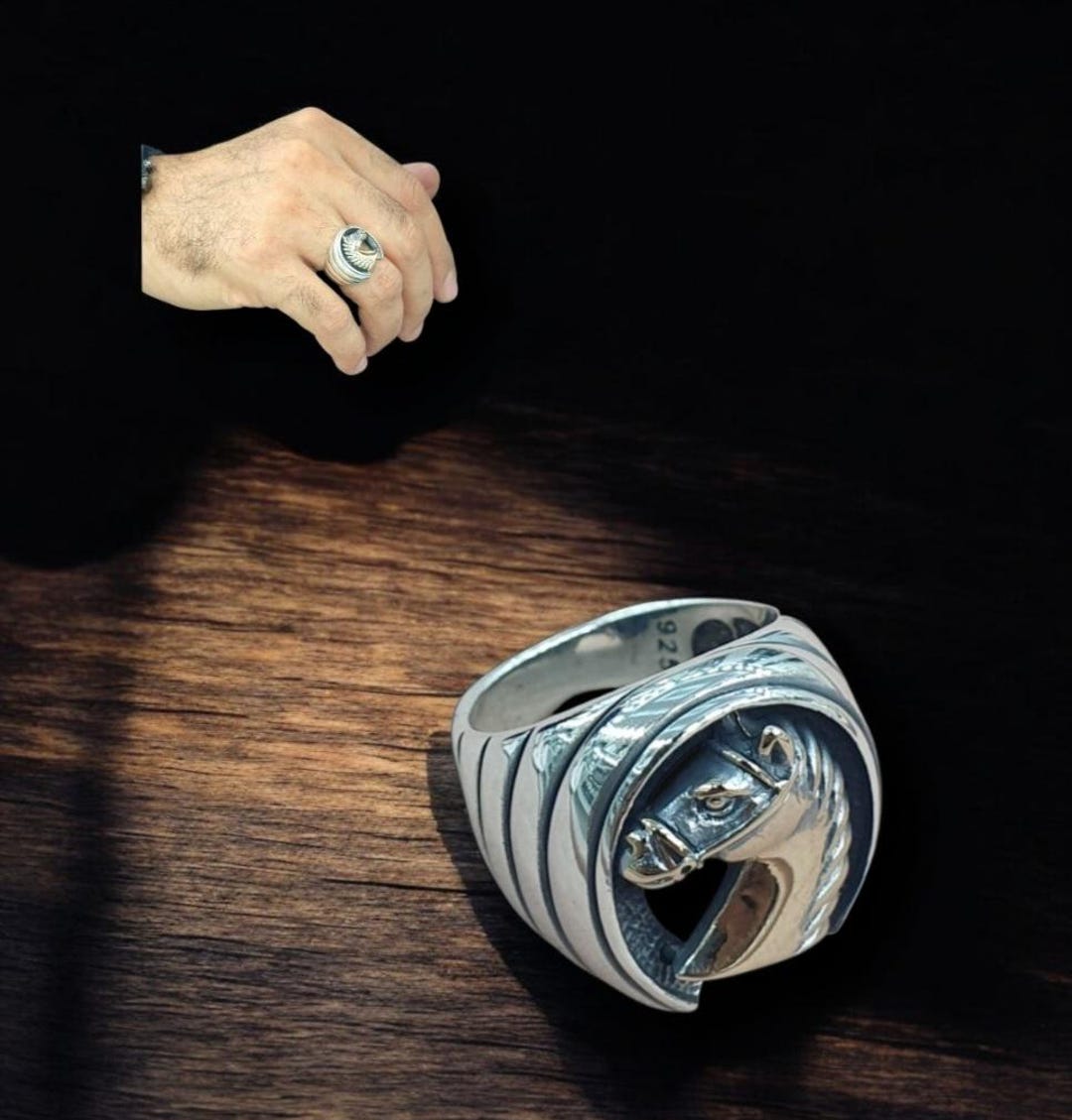 925 Sterling Silver Men's Ring - Etsy