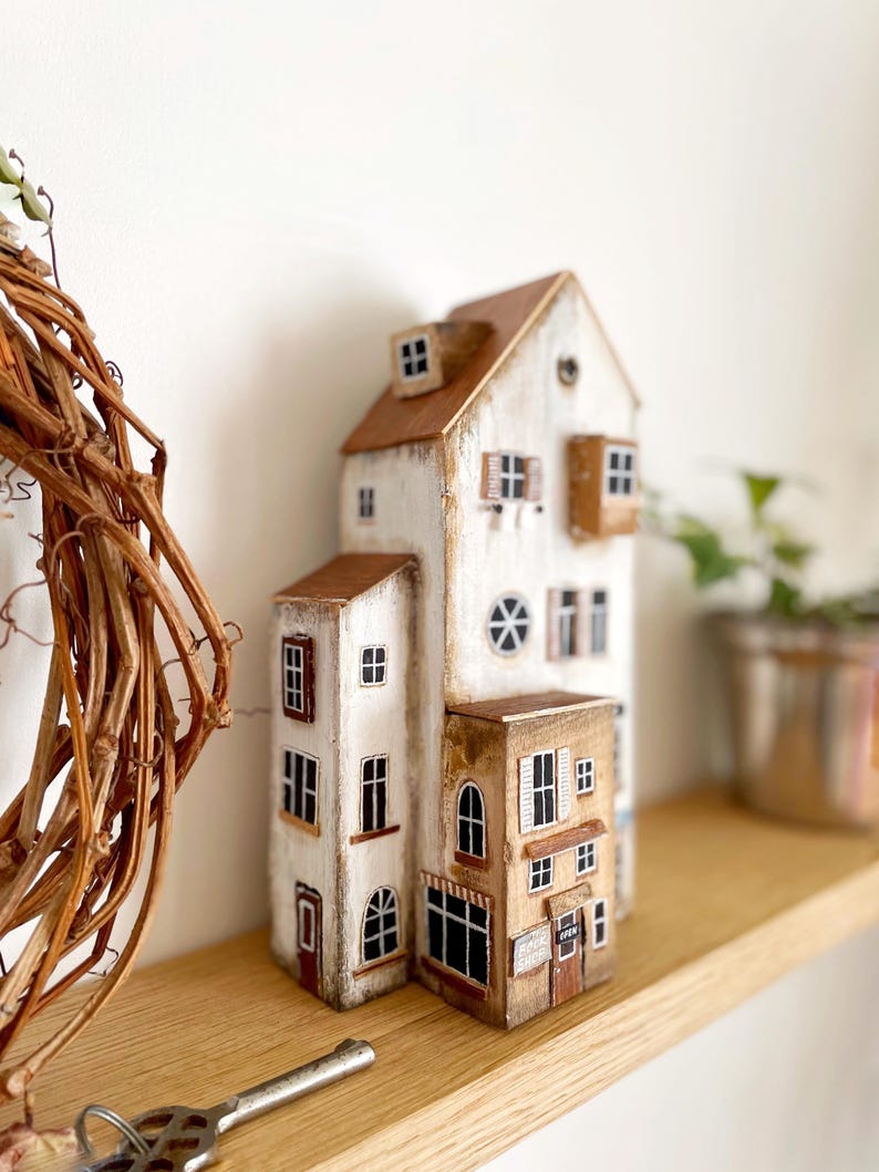 Rustic Miniature House, Rustic Home Decor, Wooden House, Country ...