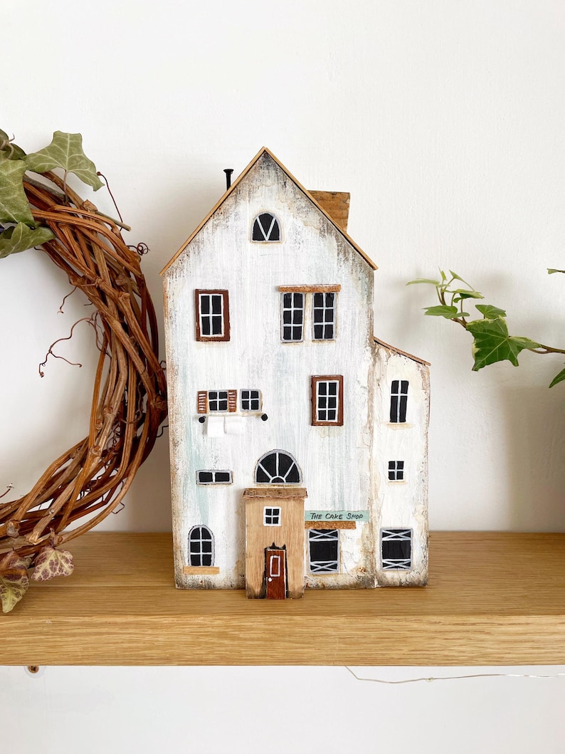 Rustic Miniature House, Rustic Home Decor, Wooden House, Country ...
