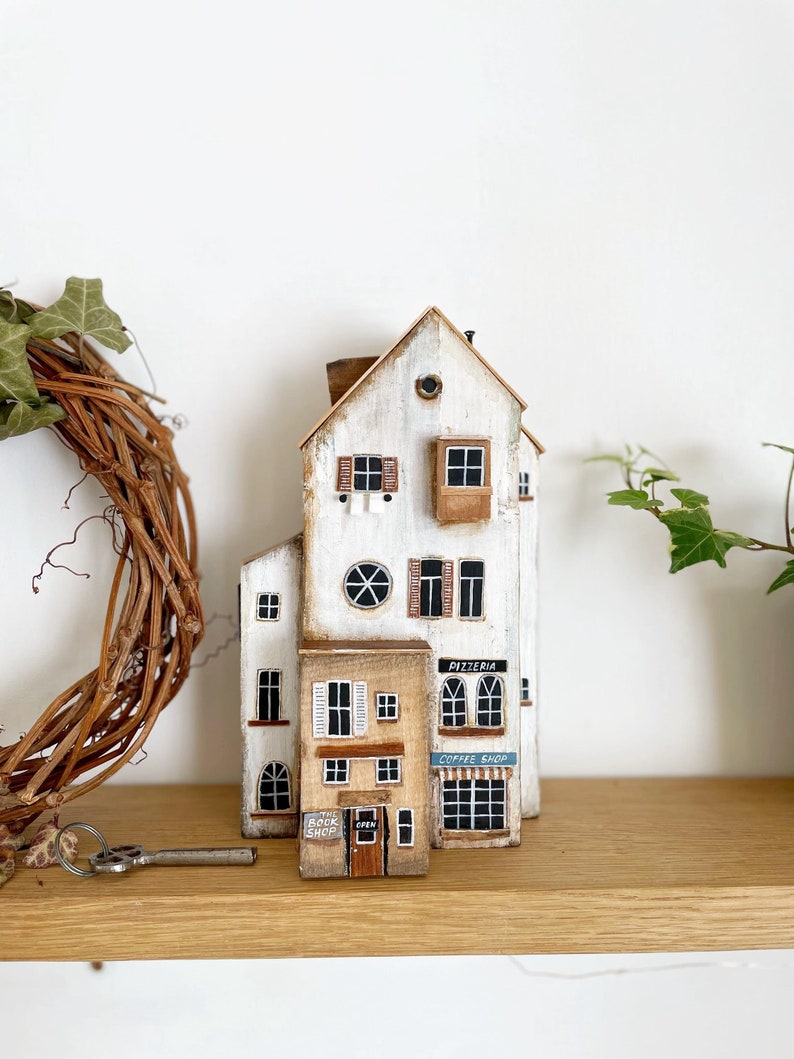 Rustic Miniature House, Rustic Home Decor, Wooden House, Country ...