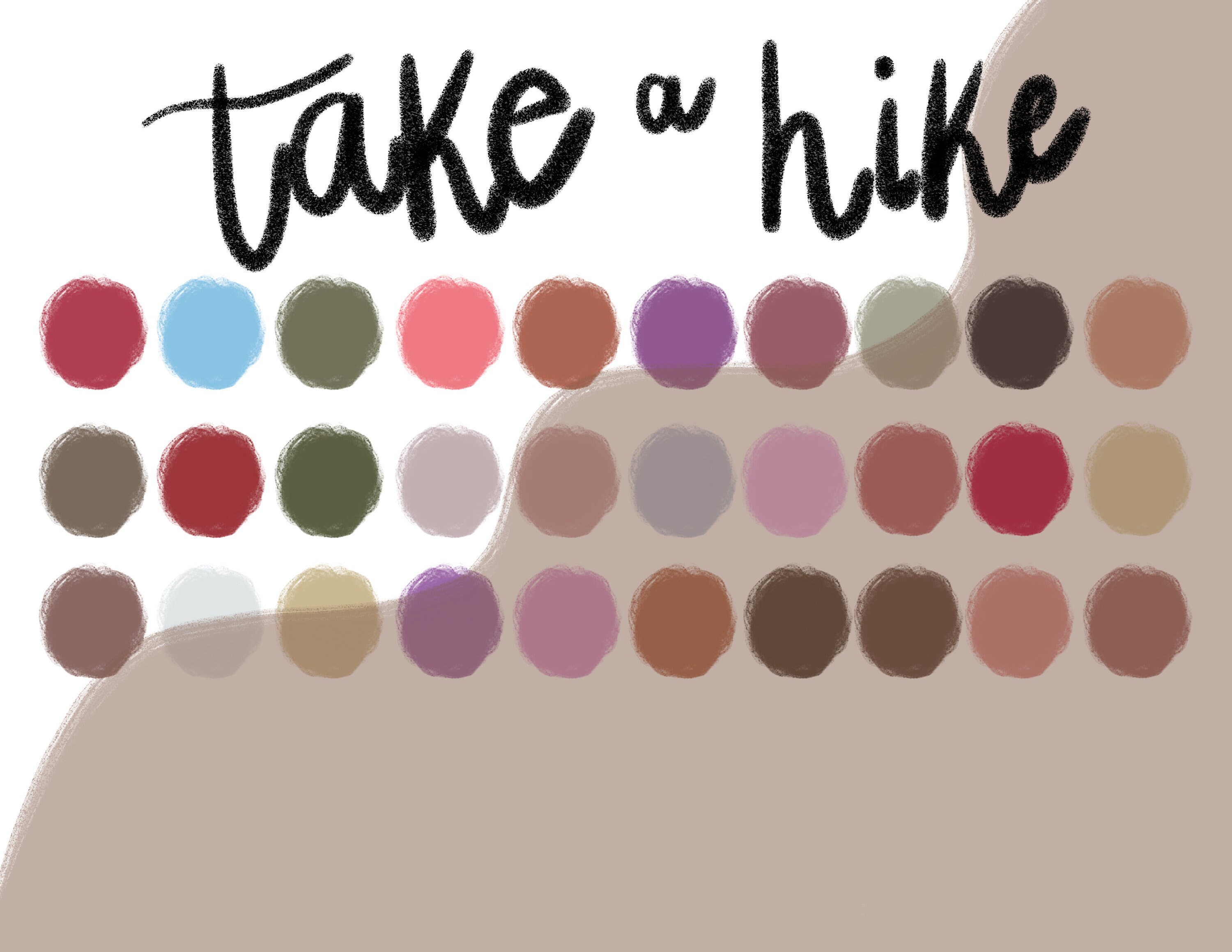 Take a Hike Procreate Color Palette - Etsy