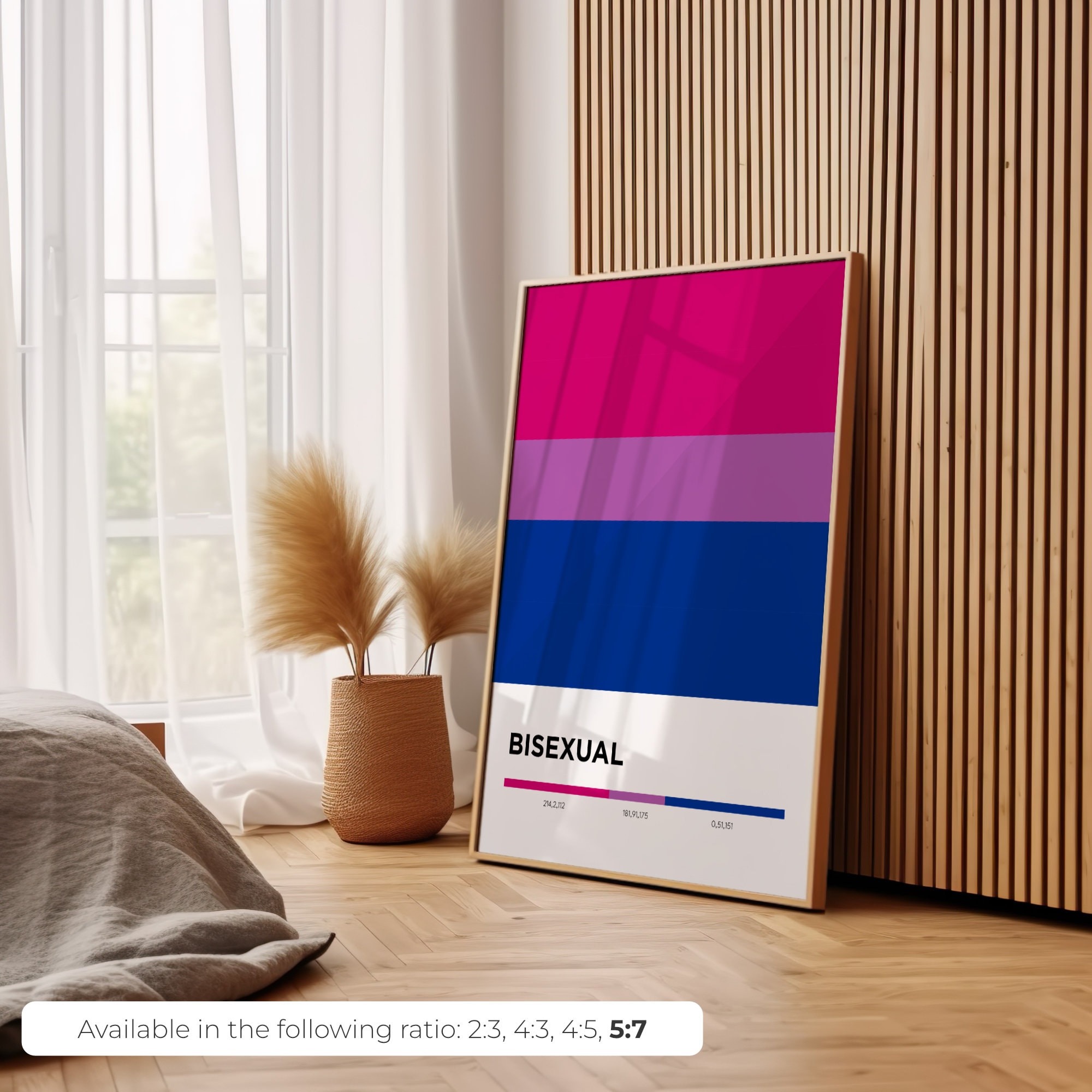 Bisexual Flag Printable Poster | LGBT Poster | Gender Oriented-based ...