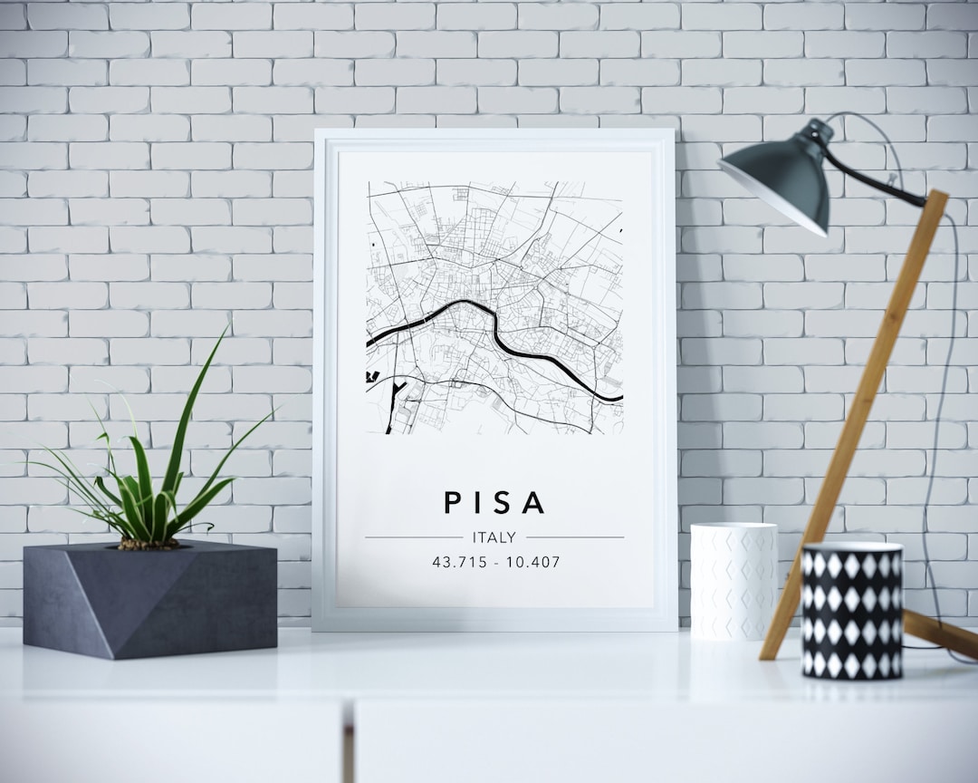 Mapa de Pisa / Mapa de Pisa / Mapa de la ciudad italiana / Toscana ...