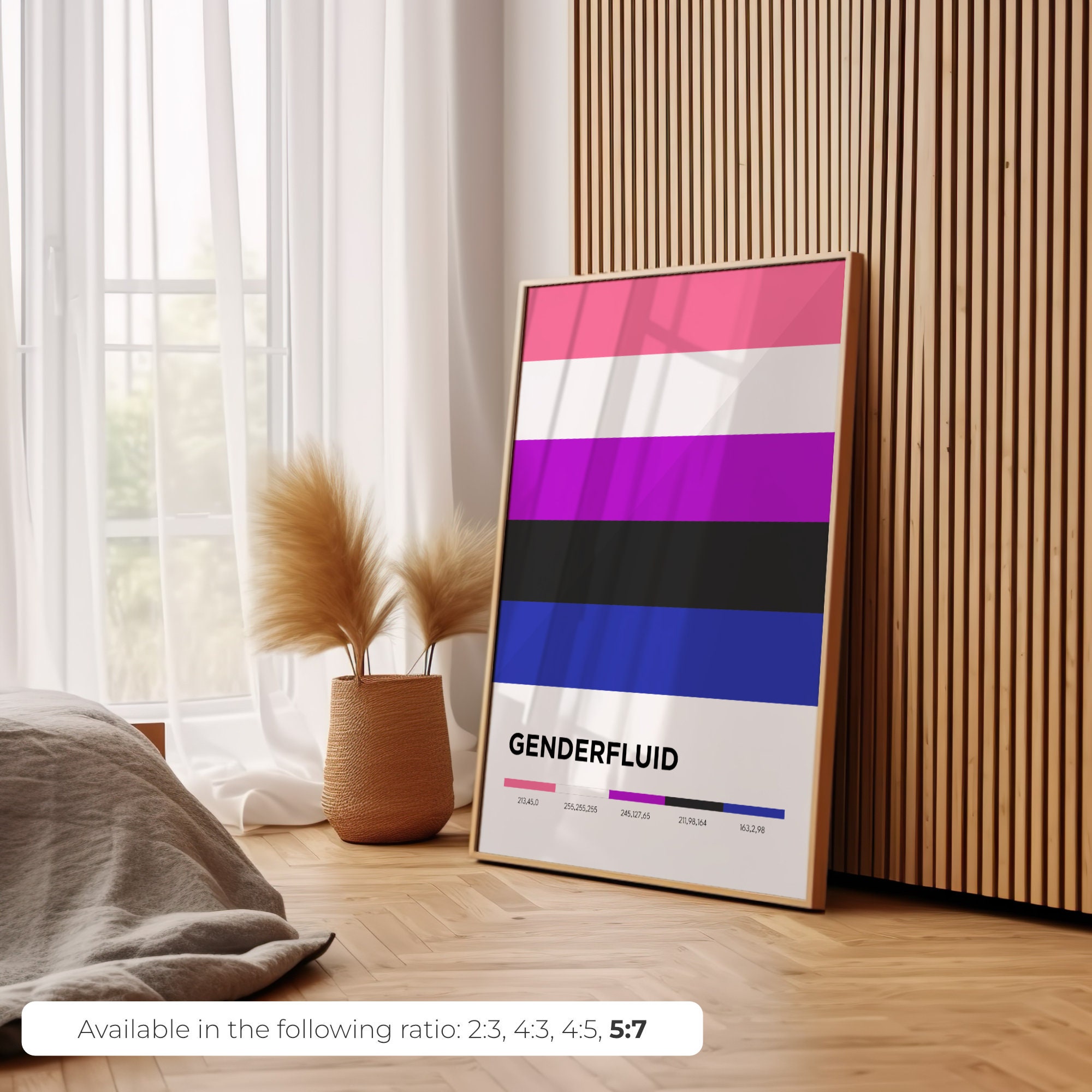Genderfluid Flag Poster: LGBT Pride Art (digital Download) - Etsy