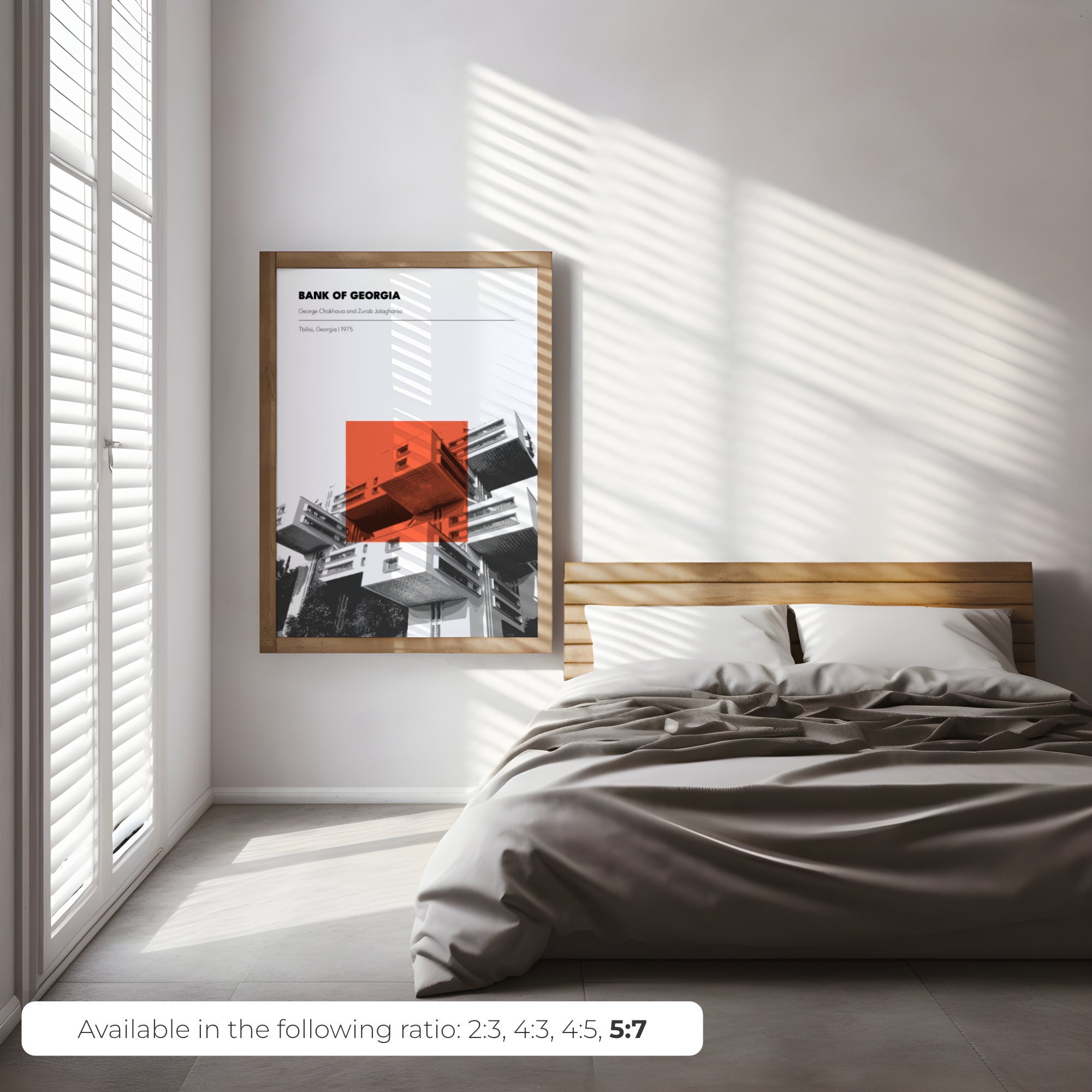Bank of Georgia Poster: Brutalist Architecture Print (digital Download ...