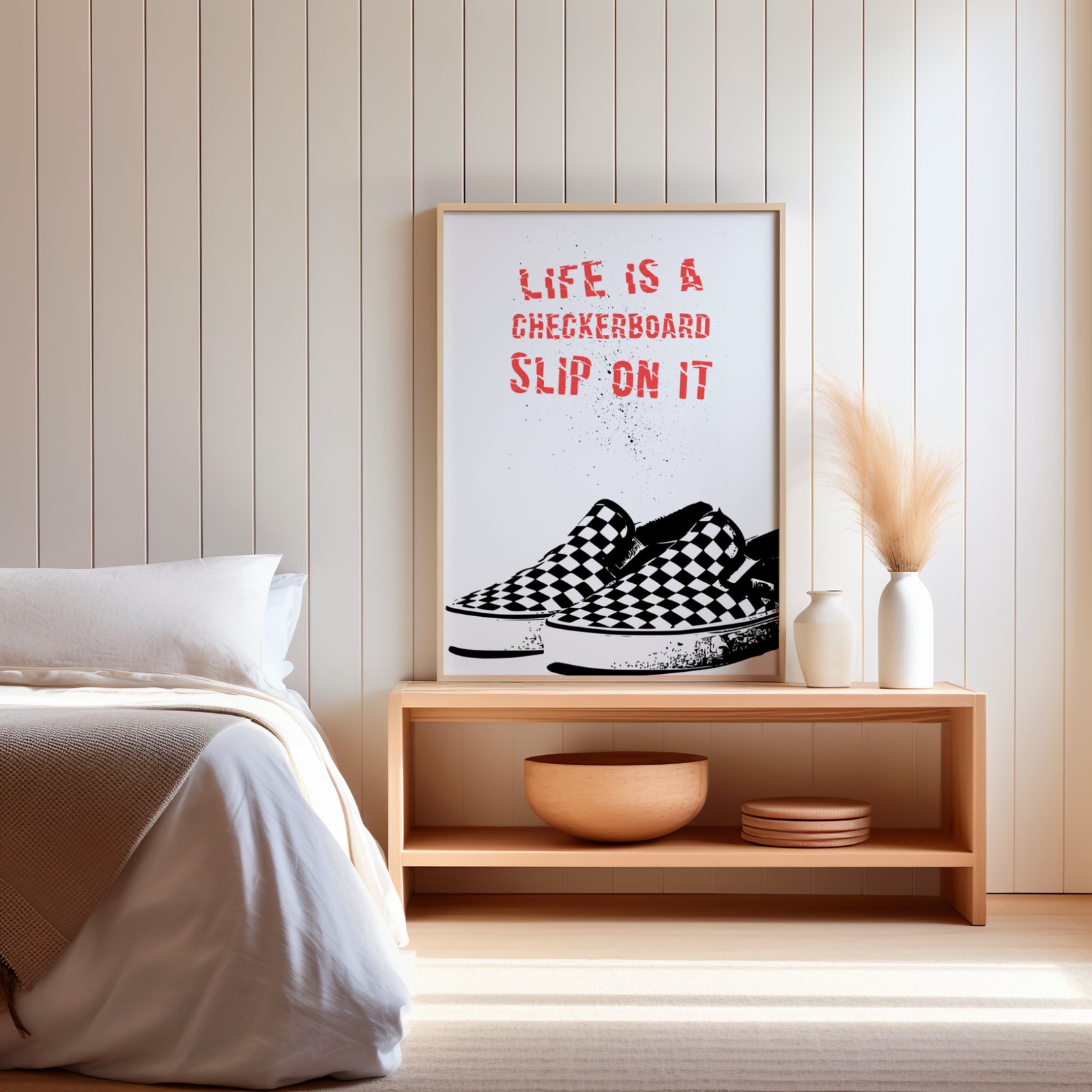 Slip-on Poster | Checkerboard Slip on | Printable Poster | Shoes | Vans ...