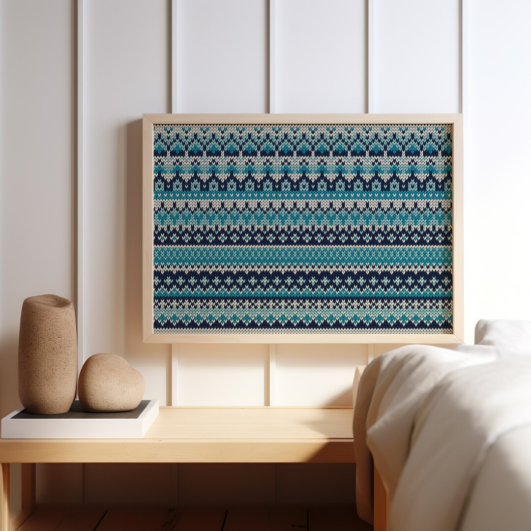 Fair Isle Knitting Pattern Printable Fair Isle Pattern Fair Isle Style ...
