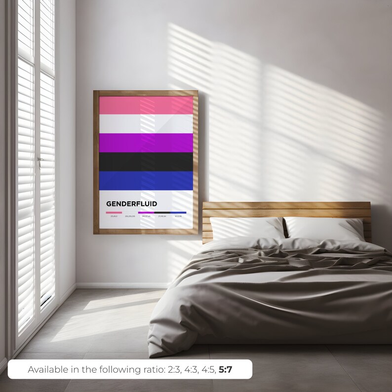 Genderfluid Flag Poster: LGBT Pride Art (digital Download) - Etsy