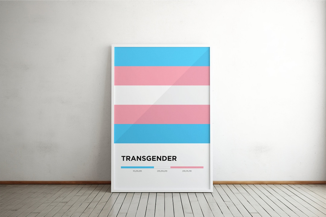 Transgender Flag Printable Poster | LGBTQ+ | Wall Art | Identity Flag ...