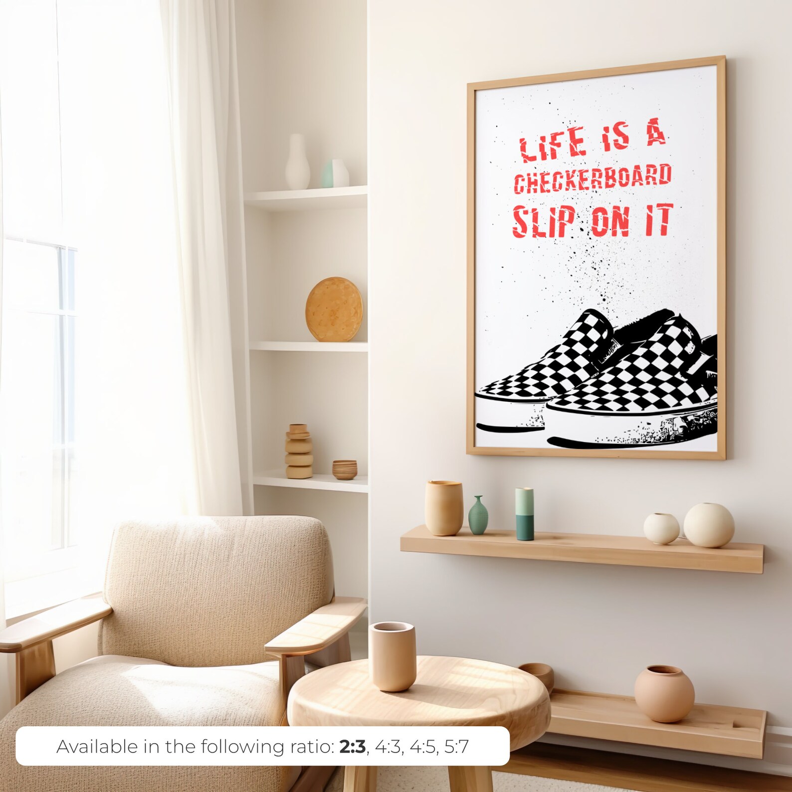 Slip-on Poster | Checkerboard Slip on | Printable Poster | Shoes | Vans ...