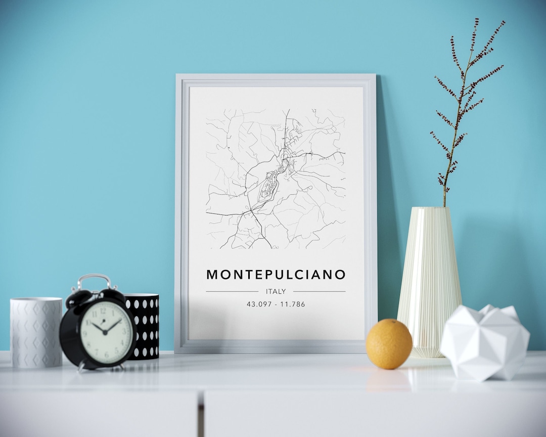 Map of Montepulciano | Montepulciano | Tuscany Map | Italian Map ...