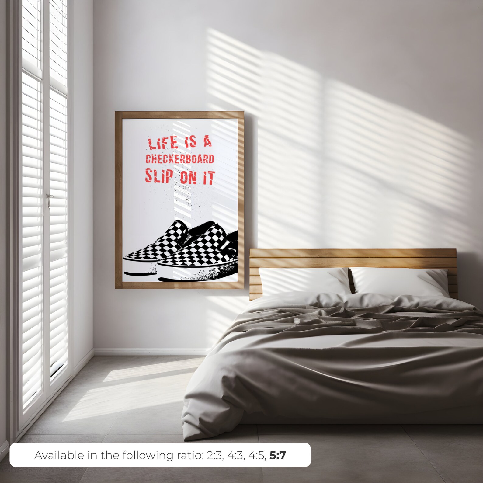 Slip-on Poster | Checkerboard Slip on | Printable Poster | Shoes | Vans ...