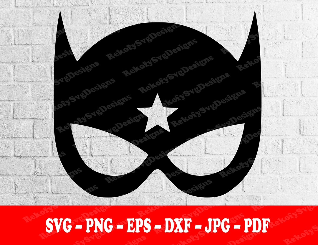 SUPERHERO MASK, Logo, Svg, T-shirt, Sticker, Mug Wrap, Vector, Tattoo ...