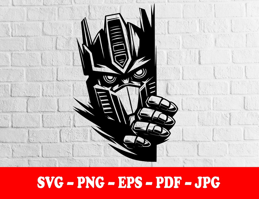 PEEKING OPTIMUS PRIME, Svg, Vector, Cricut, Cutting File, T-shirt ...