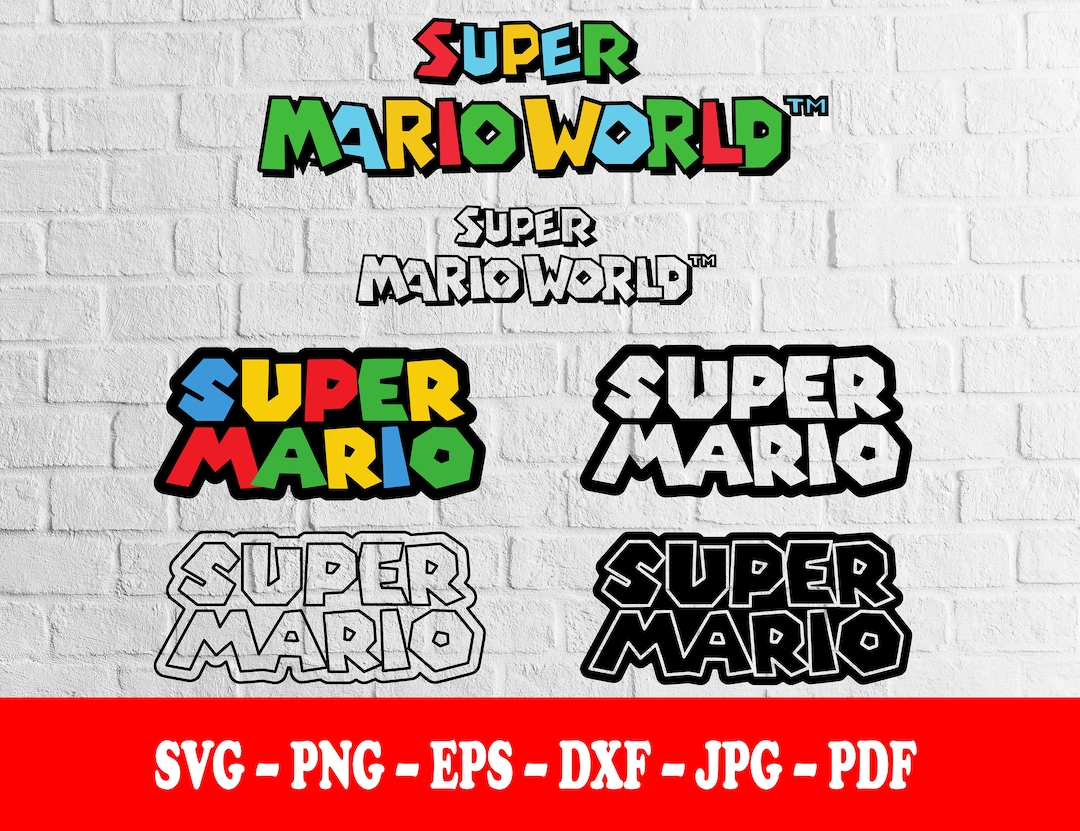 SUPER MARIO, 6 Pack, Svg Png, T-shirt Design, Sticker, Mug Wrap, Vector ...