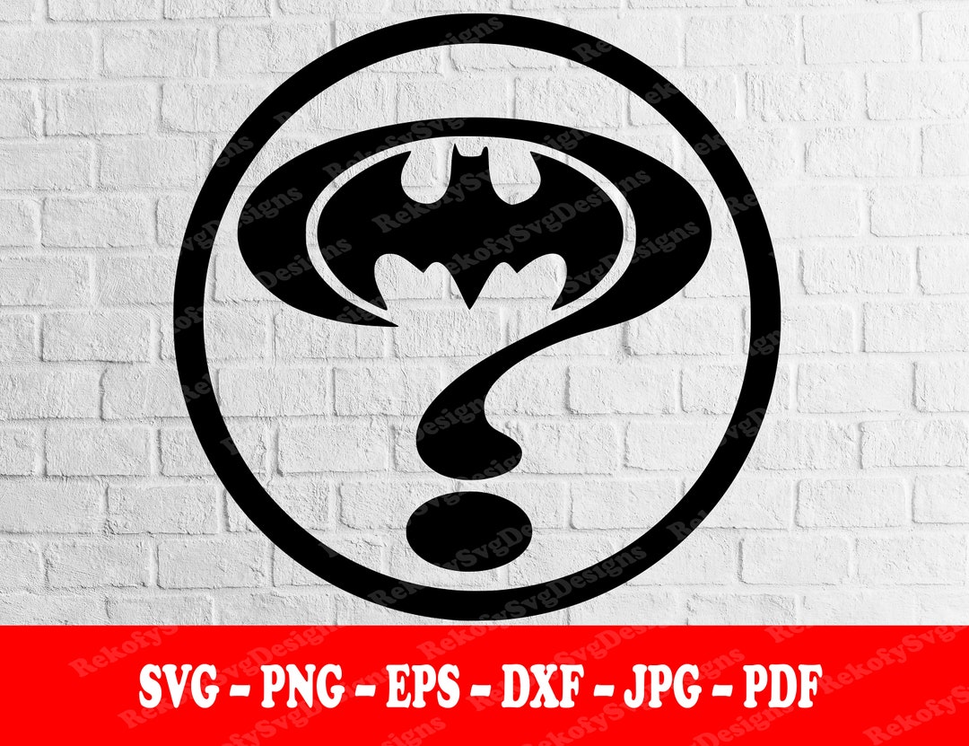 THE RIDDLER LOGO, Svg, T-shirt, Sticker, Mug Wrap, Vector, Cricut ...