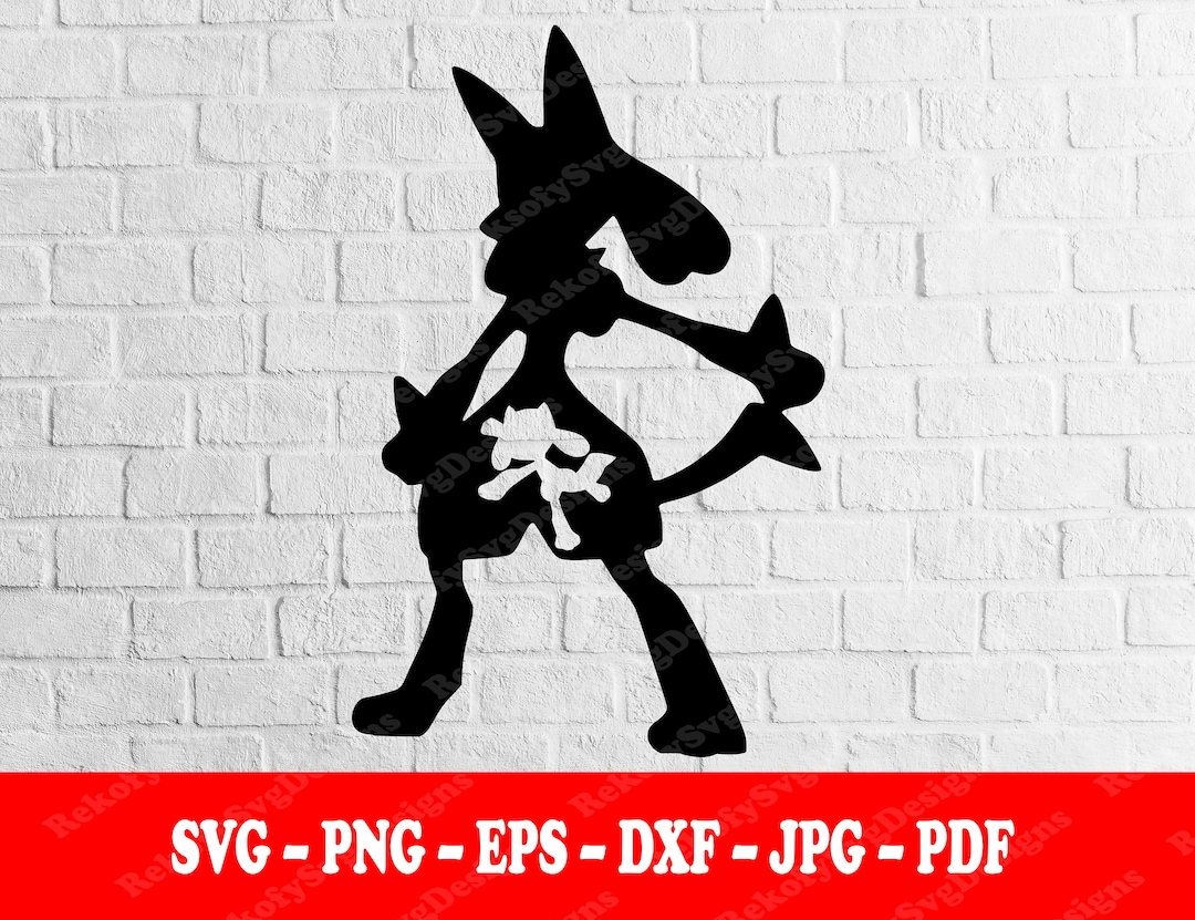 LUCARIO EVOLUTION Svg, T-shirt Design, Sticker, Mug Wrap, Vector ...