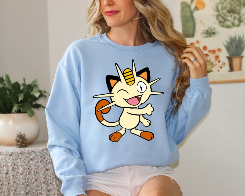 MEOWTH Pokemon, 4 Pack, Silhouette, Outline, Svg Png, T-shirt Design ...