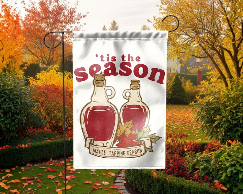 Maple Tree Tapping Yard Flag Sap Tap Garden Decor Nature Lover Gift ...