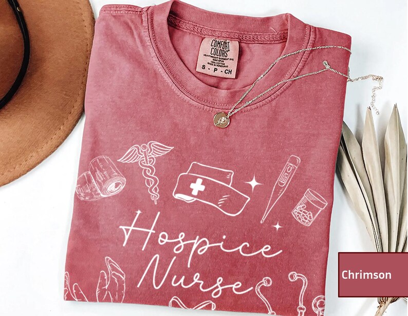 Minimal Comfort Colors® Hospice Nurse Shirt, Subtle RN Sweatshirt ...