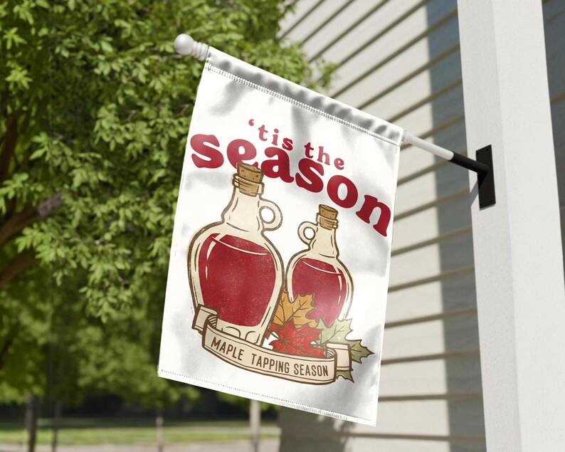 Maple Tree Tapping Yard Flag Sap Tap Garden Decor Nature Lover Gift ...