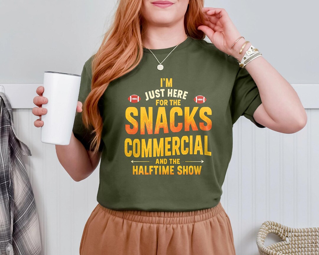 Football Shirt, Halftime Show Snacks Commercial Sweatshirt, Sunday Game ...