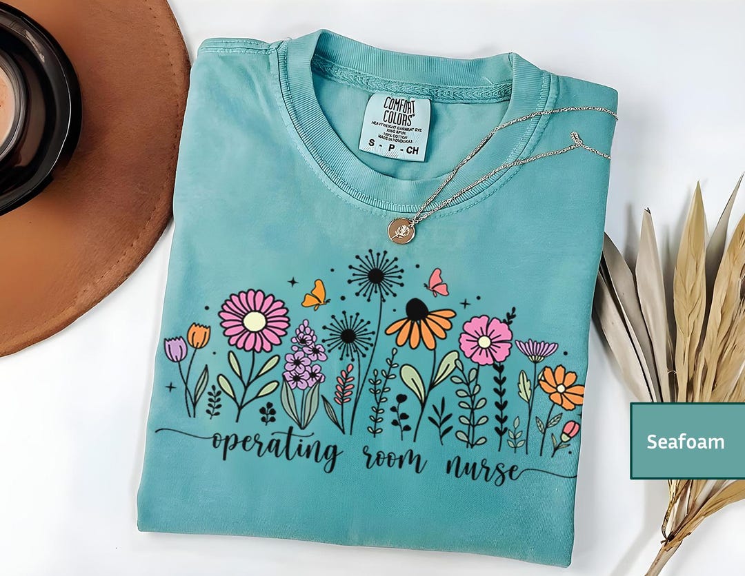 Operating Room Nurse Shirt, Floral Nurse Sweatshirt, Boho Nurse Hoodie ...