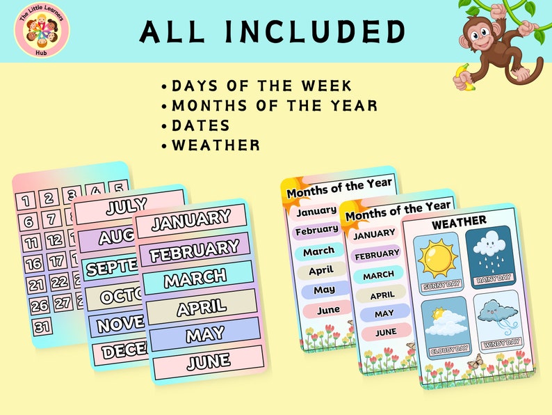 Pastel Printable Days of the Week Charts | Morning Board Circle Time ...