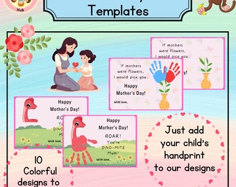 Mother's Day Bundle, Handprint Art Craft, Gift for Mother, DIY Craft ...