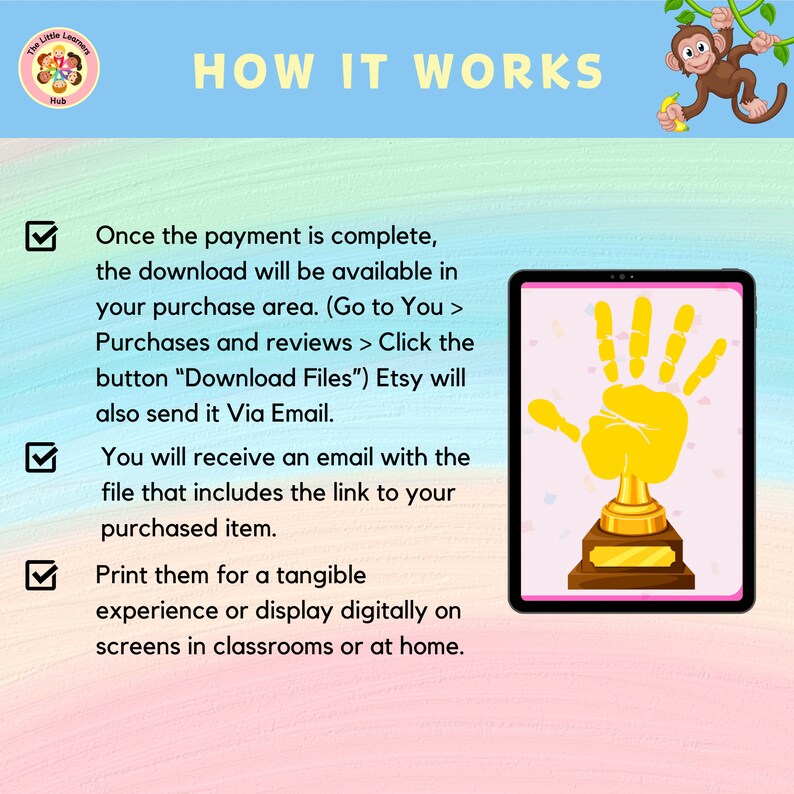 Mother's Day DIY Handprint Art - Printable Templates Included DIY Craft ...