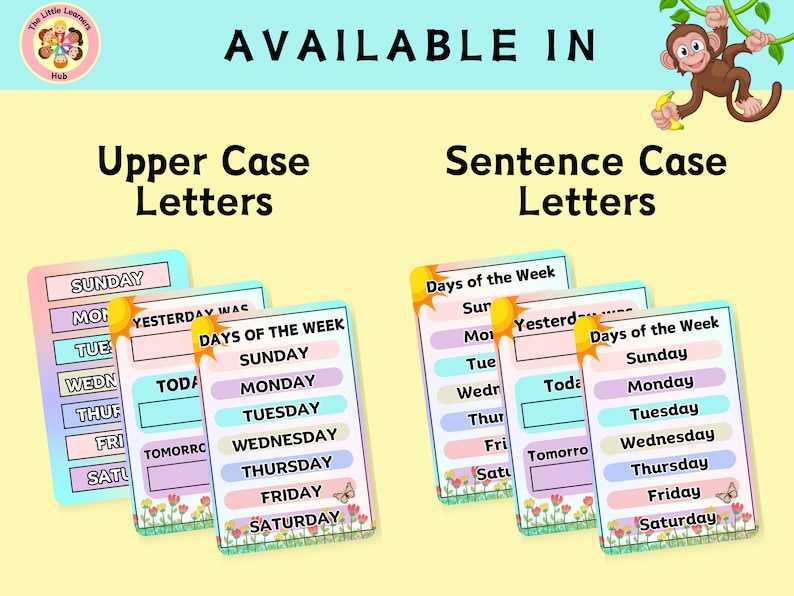 Pastel Printable Days of the Week Charts | Morning Board Circle Time ...