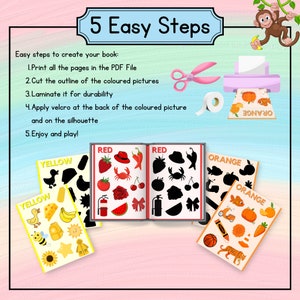 Interactive Color Matching Sorting Game Activity Printable Educational ...