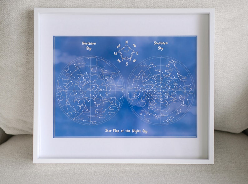Printable 88 Constellations Children's Map of Constellations and ...