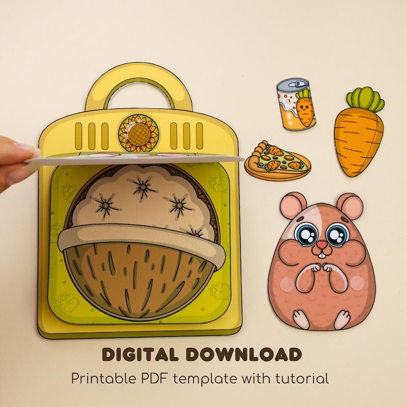 Paper Doll Hamster - Etsy