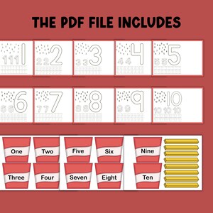 Printable Fries Counting Mat | Fun Math Activity for Kids | Number ...