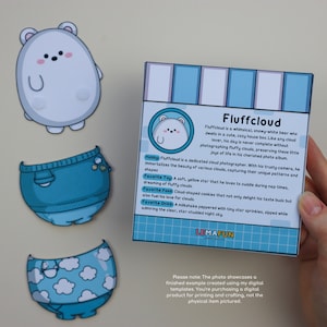 DIY Printable Paper Toy Kit: Cozy Polar Bear & House Box Digital ...