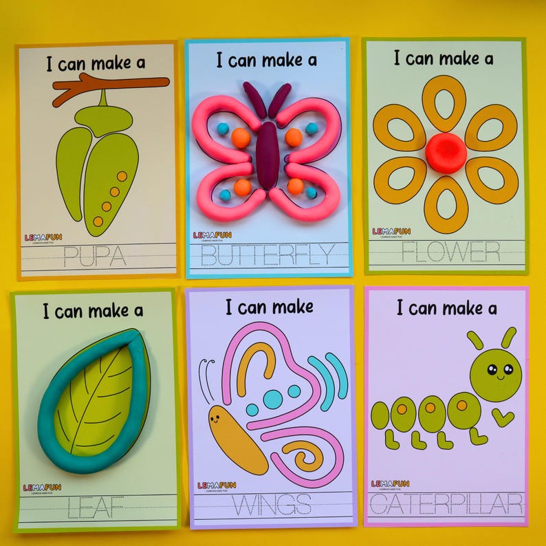 Butterfly Playdough Mats | Printable Butterfly Activities for Kids ...