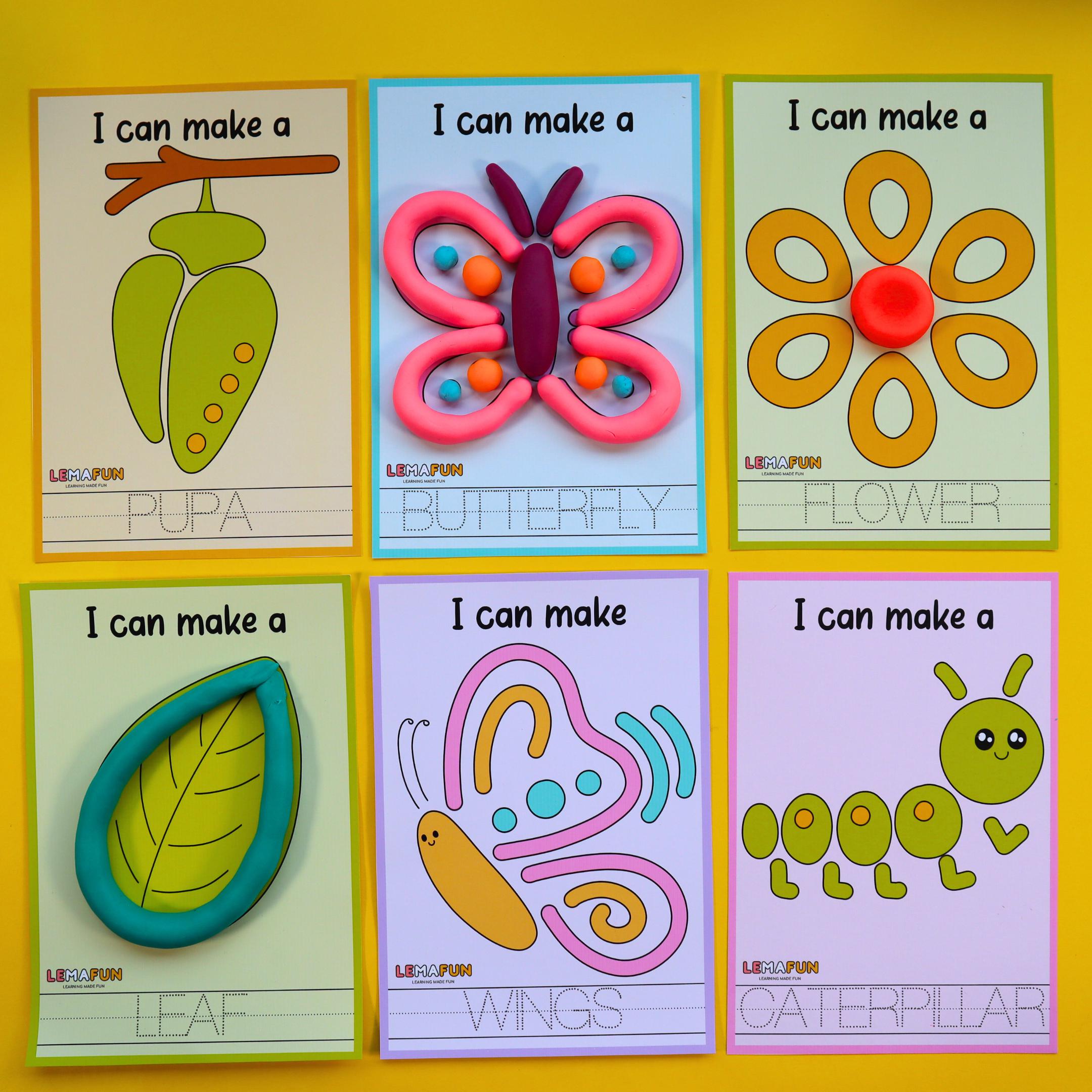 Butterfly Playdough Mats | Printable Butterfly Activities for Kids ...