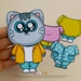 DIY Cat & House Paper Toy - Printable PDF Craft Kit for Kids 5-10 Years ...