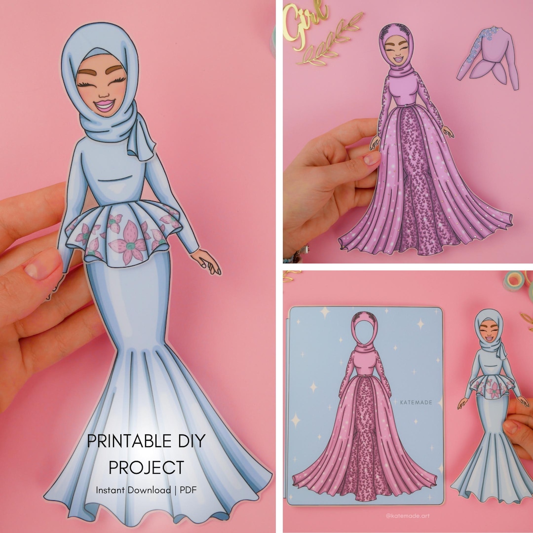 Printable Paper Dolls Dress up Set | Digital Download | Creative Kids ...