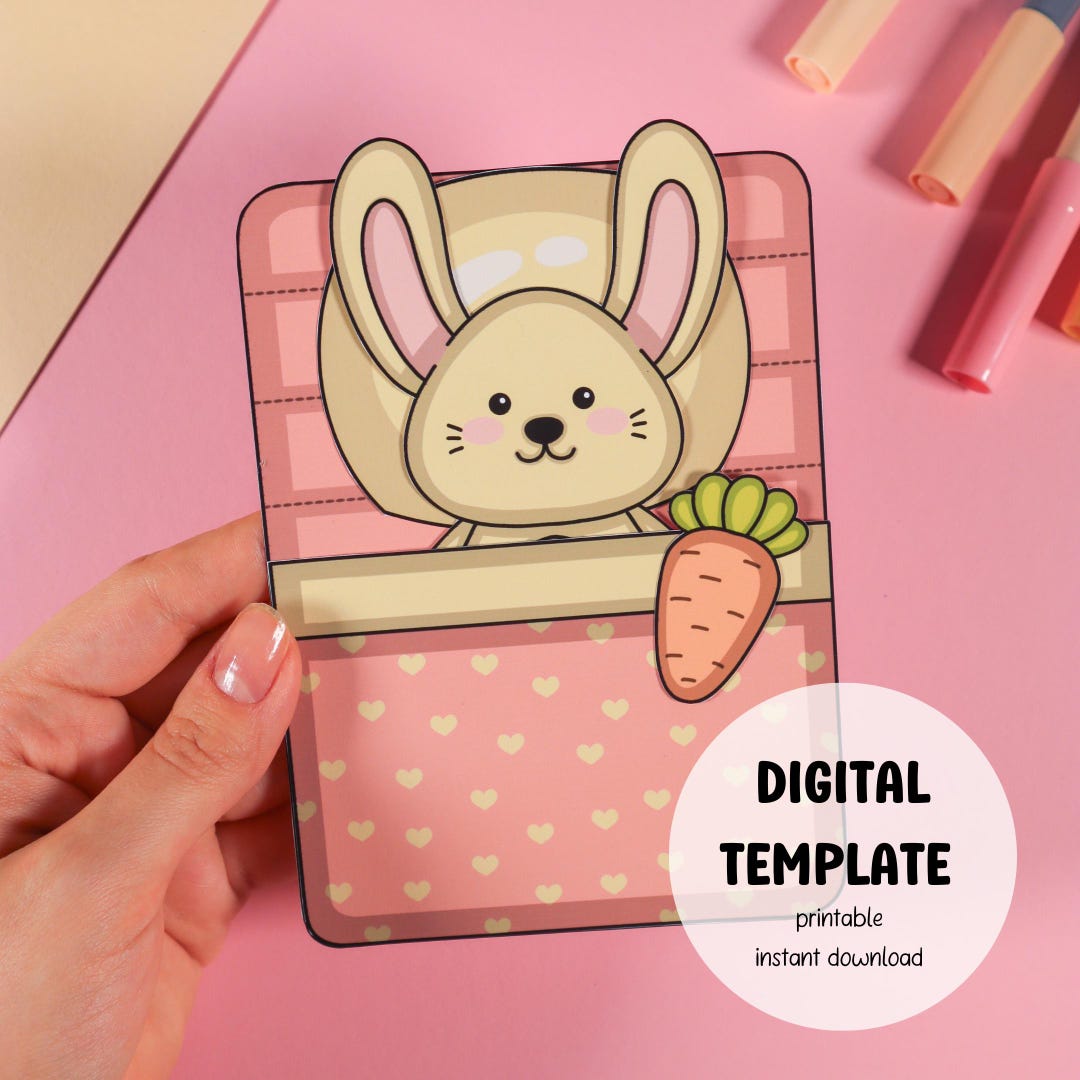 Printable Craft Kit - DIY Paper Toy Template for Kids, Easy Home ...