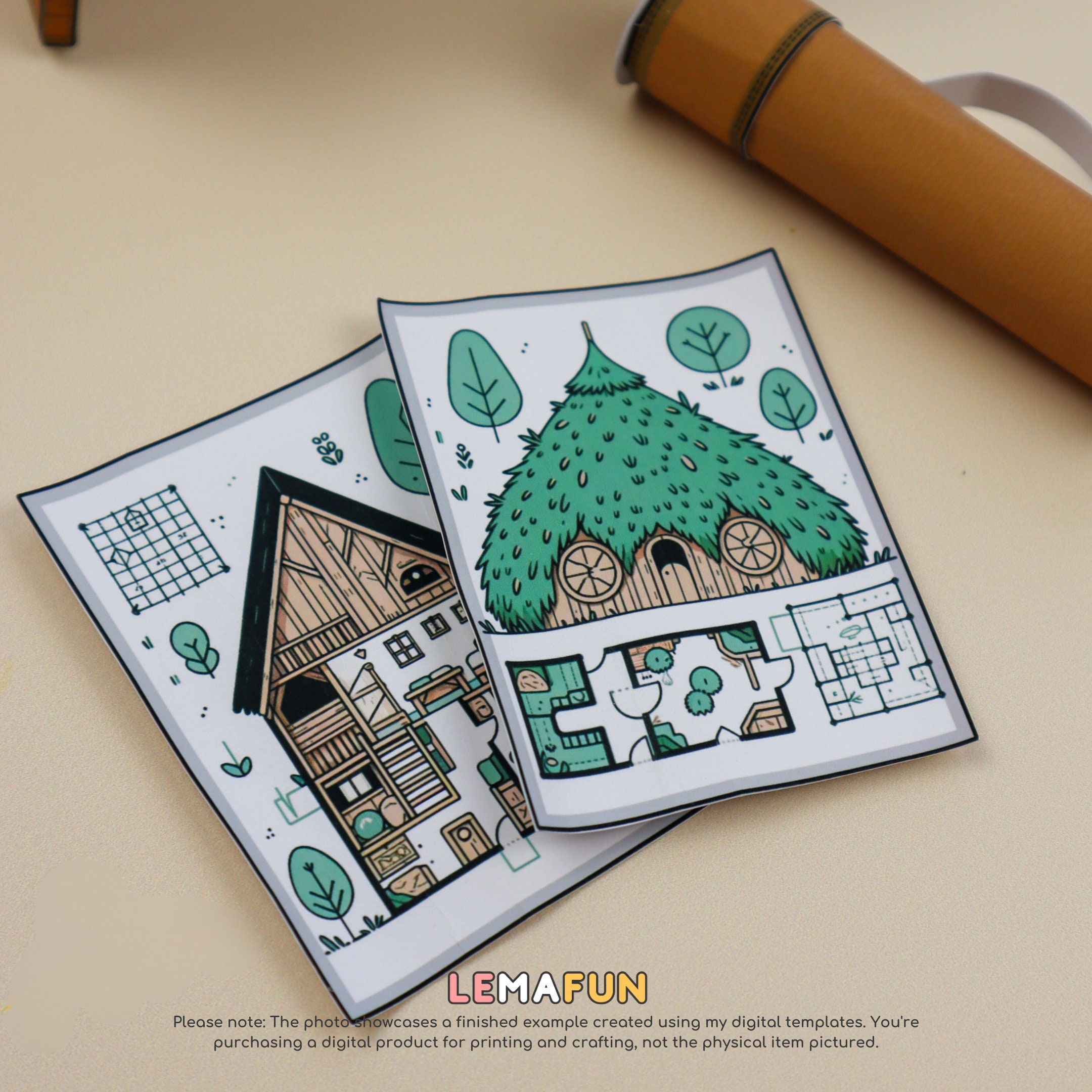 Printable Capybara House Craft Kit - DIY Paper Toy Template for Kids ...