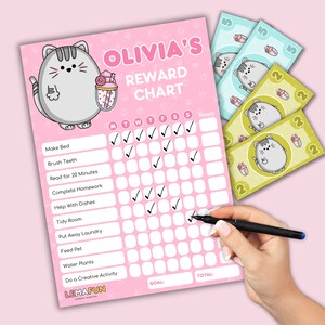 Editable Reward Chart Bundle for Kids - Digital Download With ...