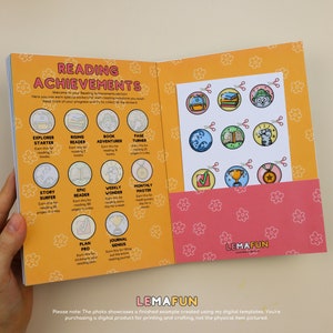 Digital Reading Journal Template for Kids (7-12 Years) - Printable PDF ...