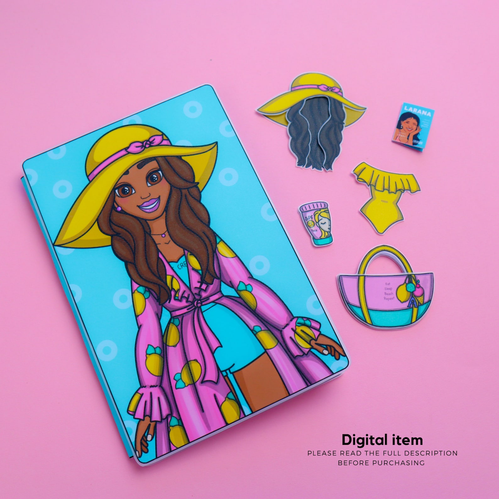 Printable DIY Project Swimming Pool With Paper Dolls Busy Book ...